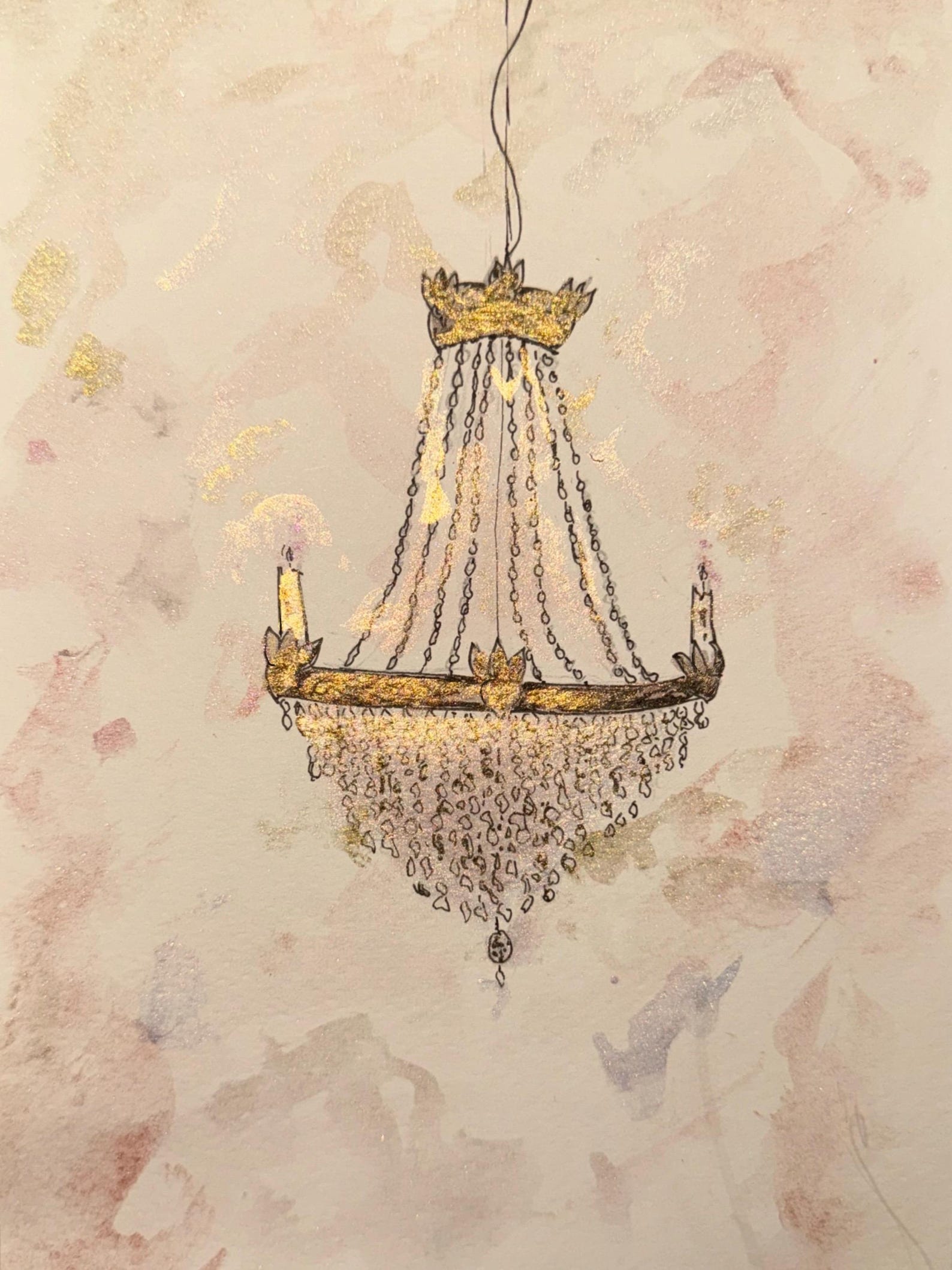 The Chandelier Art Print - Etsy