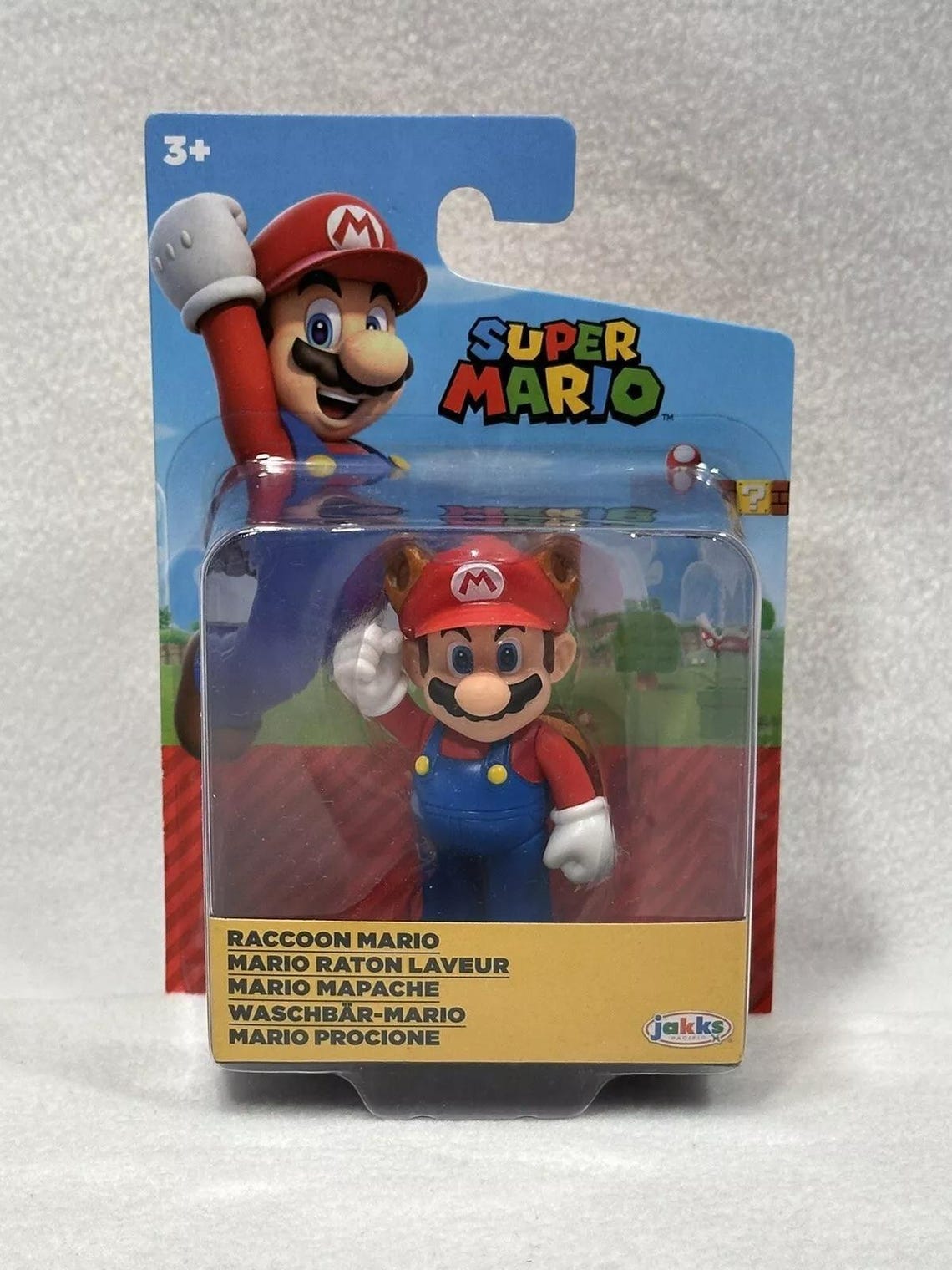 Raccoon Mario - World of Nintendo, Super Mario (jakks Pacific) - Etsy