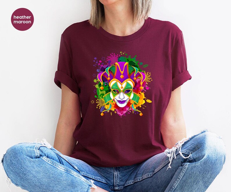 Mardi Gras Joker DTF Transfer, Ready to Press - Etsy