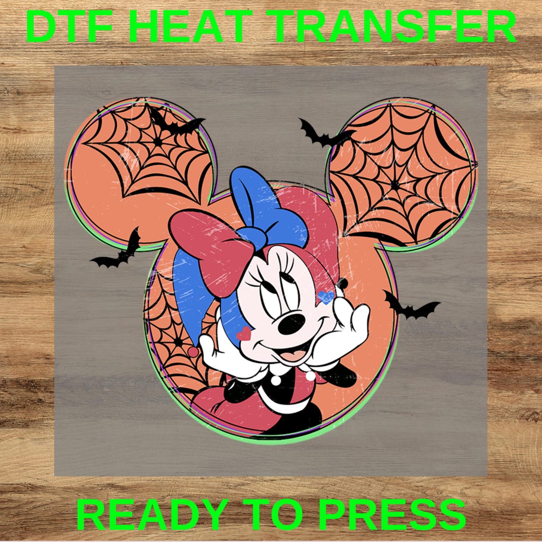 Minnie Mouse Hocus Pocus Halloween DTF Heat Transfer - Etsy