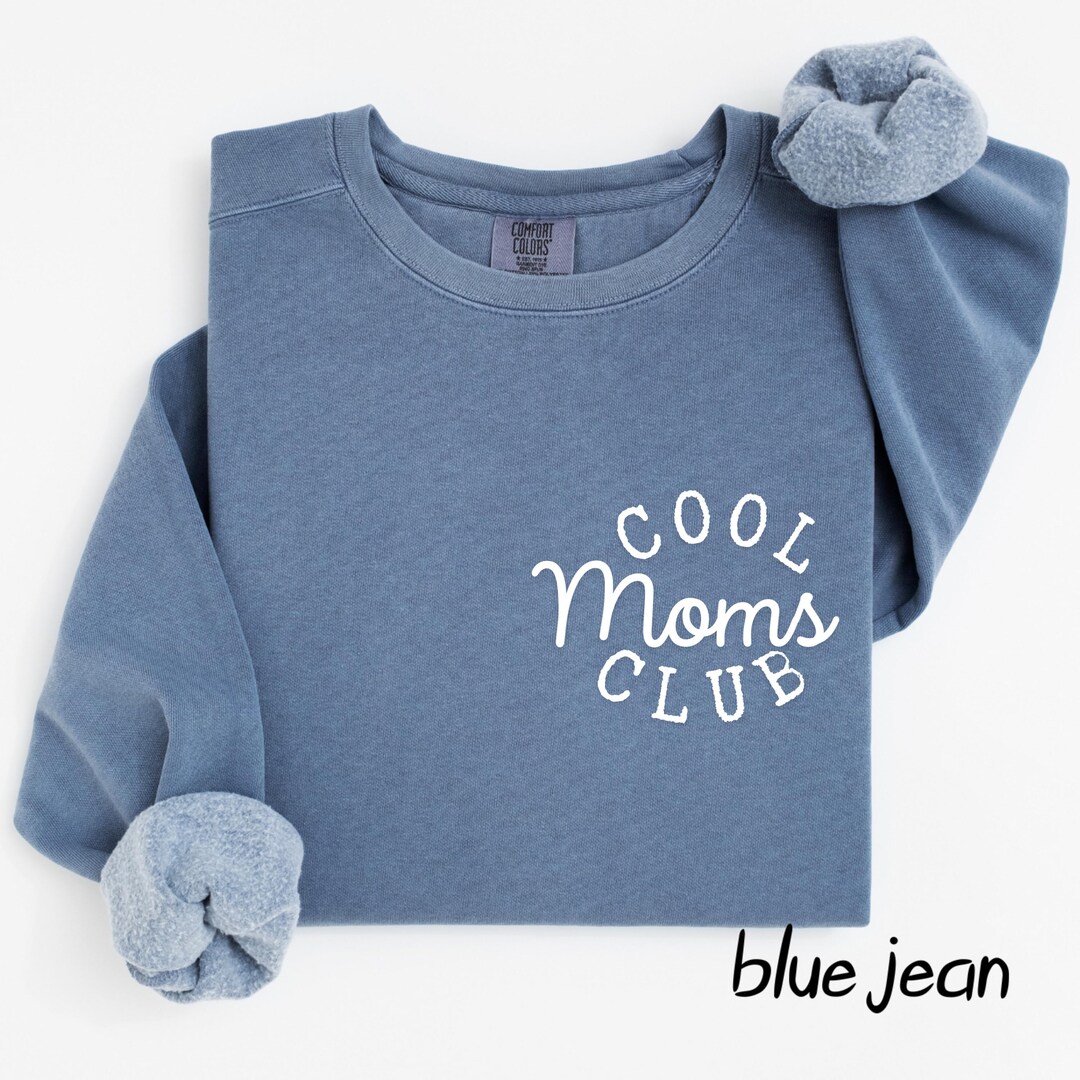 Cool Moms Club Pregnancy Announcement Garment-dyed Sweatshirt, Spoilt ...