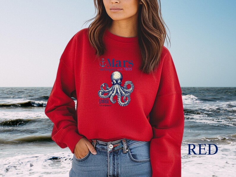 Vintage Octopus Sweatshirt: Oceancore Marine Biologist Gift - Etsy Israel