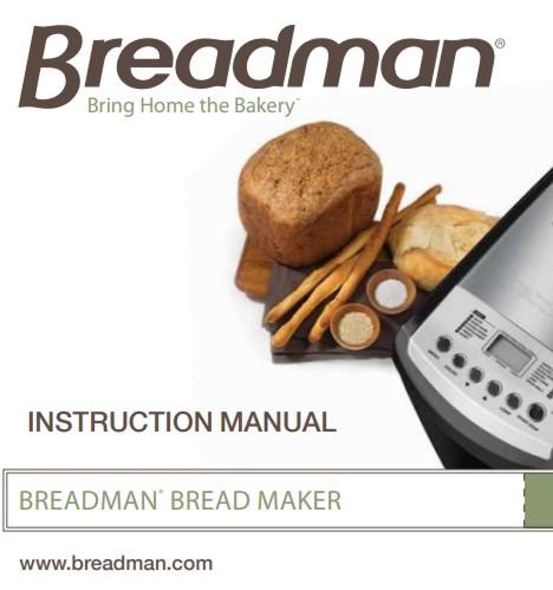 Breadman BK2000B/BK2000BQ Bread Maker Manual PDF. Complete Digital PDF Guide With Maintenance ...