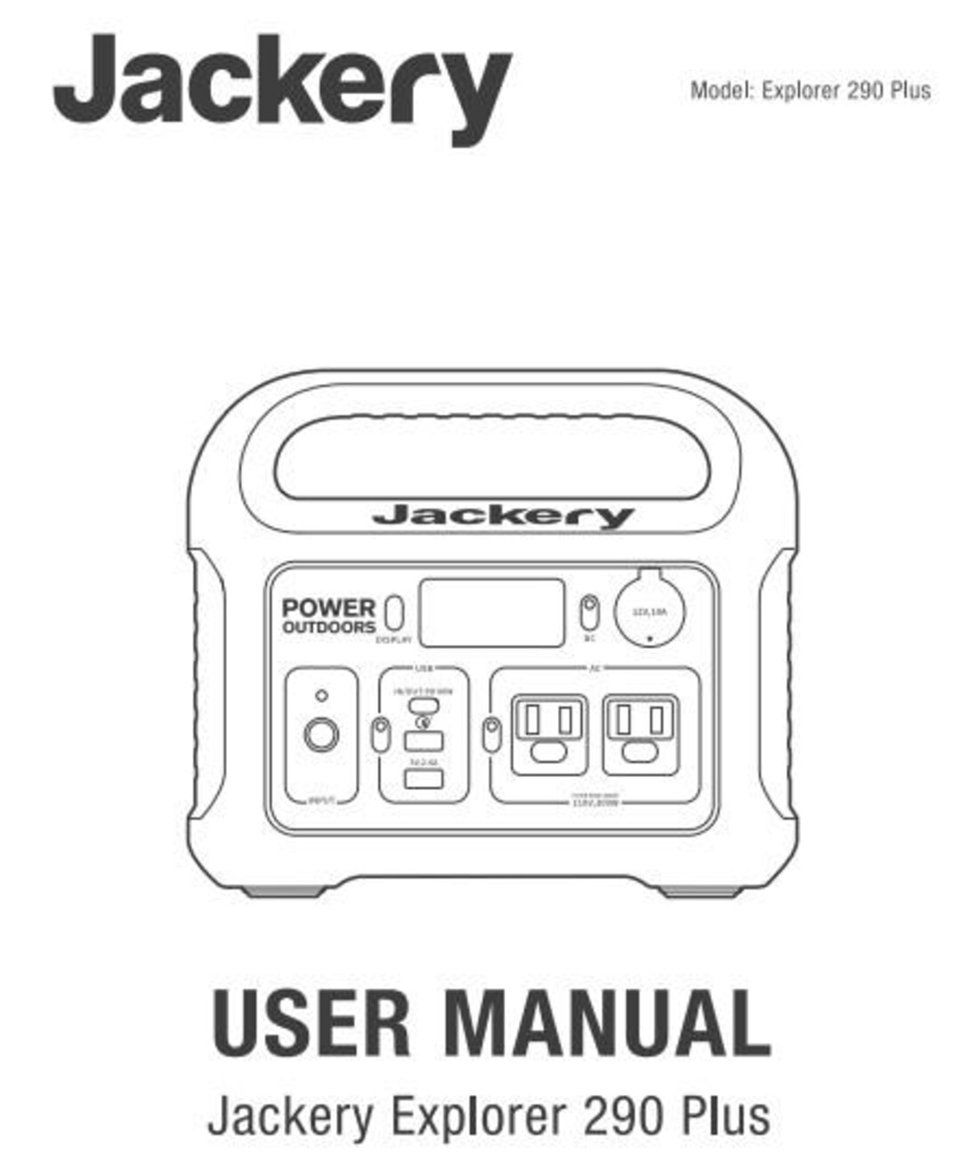 Jackery Explorer 290 Plus Portable Power Station PDF Manual - Essential ...