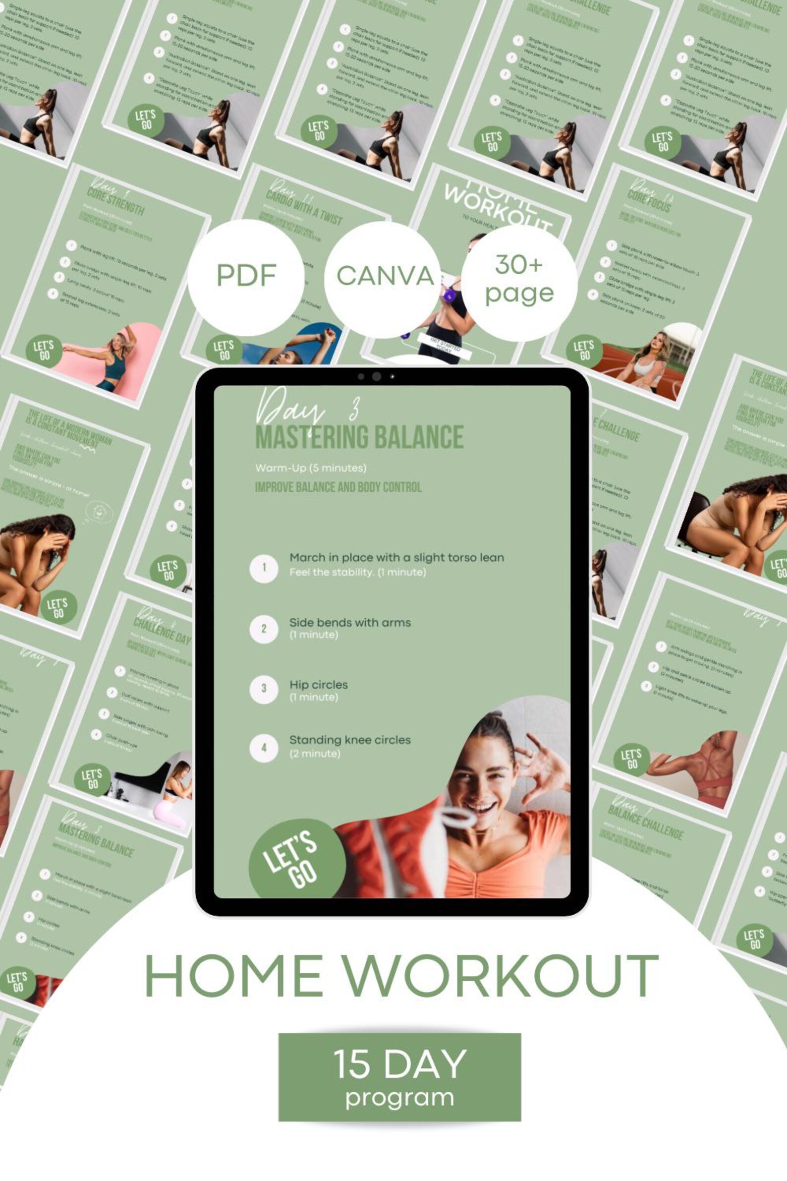 Home Workout Plan Personal Trainer Template Workout Program Template ...