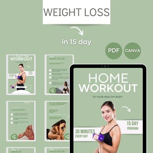Home Workout Plan Personal Trainer Template Workout Program Template ...