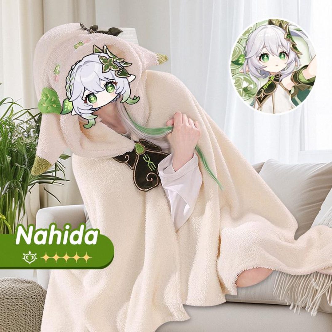 Genshin Impact Nahida Flannel Blanket, Warm Plush Winter Balnket ...