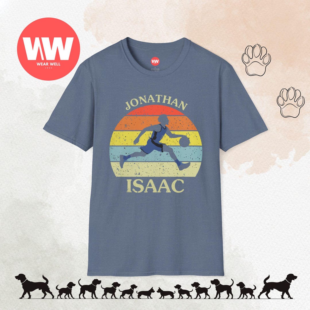 Isaac Personal Name Funny Isaac T-shirt, Basketball Shirt, Personalized ...