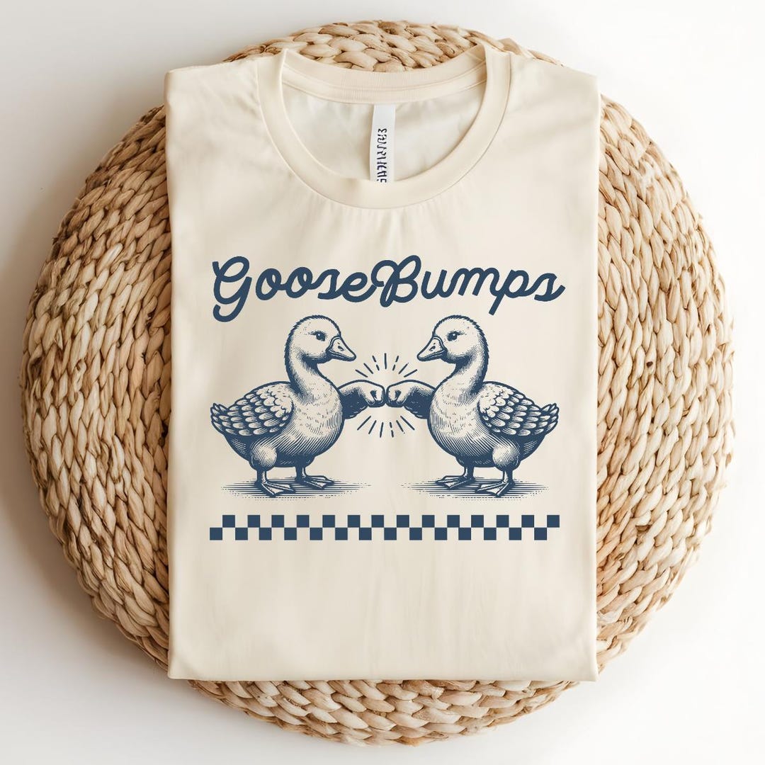 Goosebumps PNG Digital Product Funny Goose Fist Bump Clipart, Vintage ...