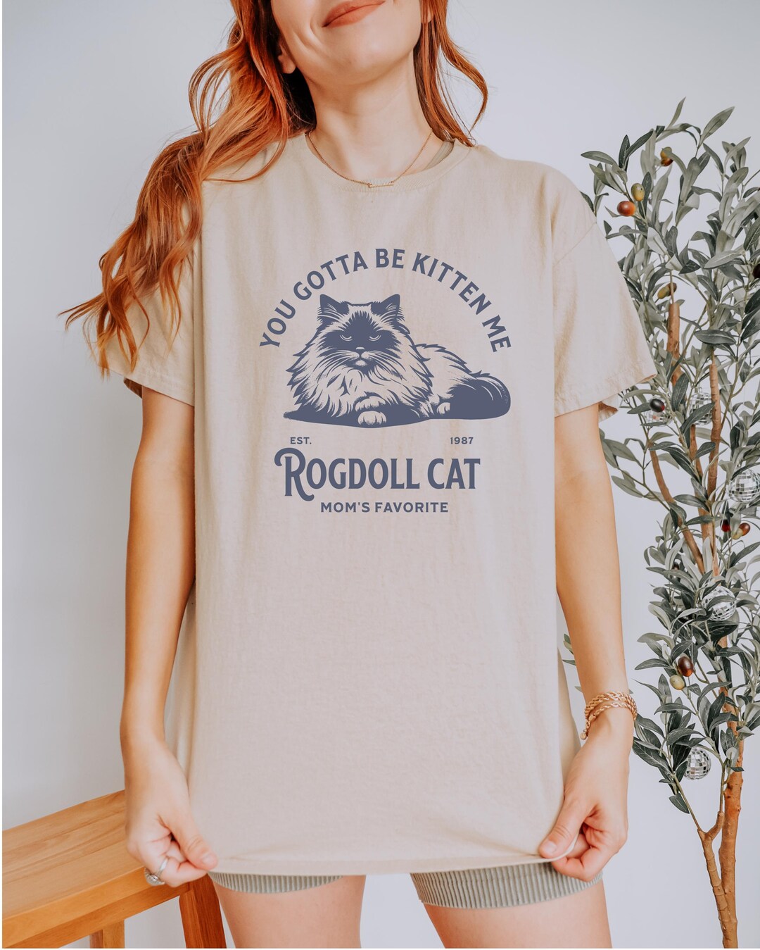 Ragdoll Cat Shirt, Ragdoll Vintage Shirt, Retro T-shirt, Catful Catmom ...
