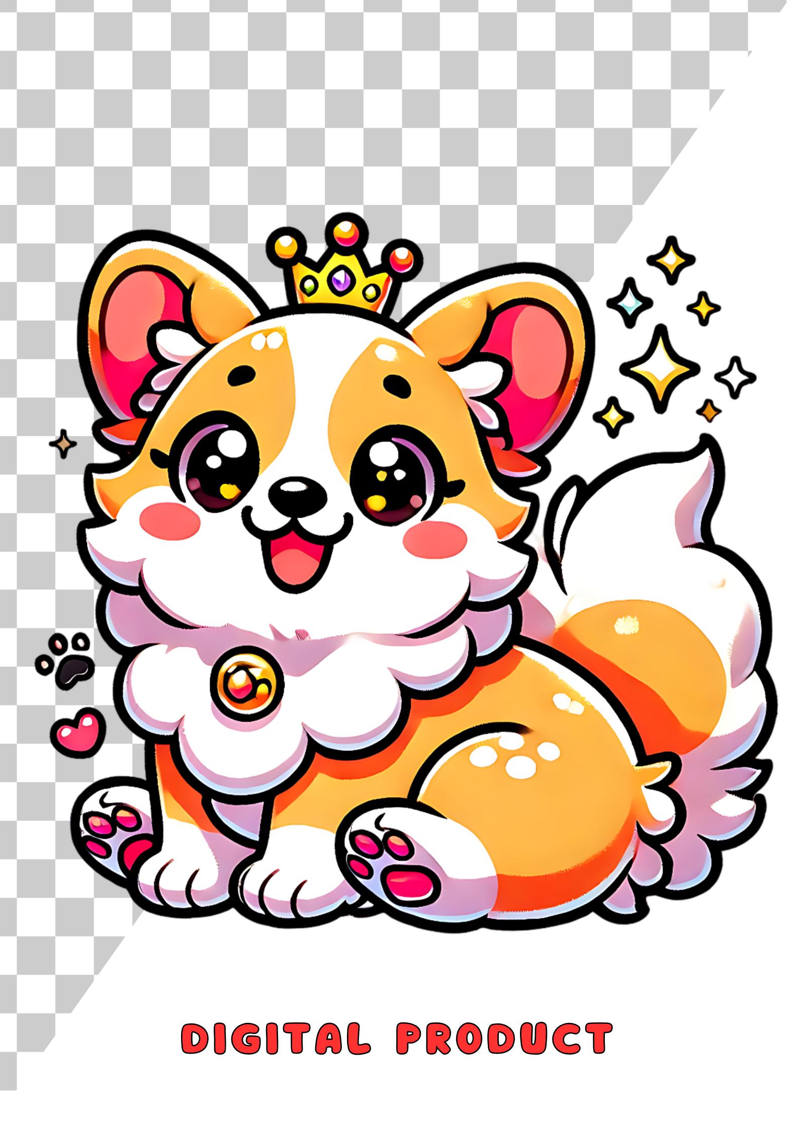 Corgi Clip Art Bundle SVG PNG PDF Corgi Lover Dog Lover Head Clip Art ...