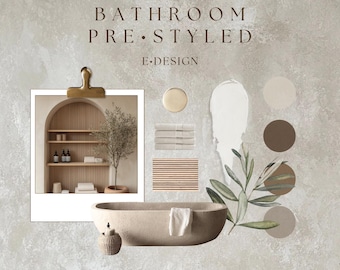 Bedroom and Bathroom Pre-styled Edesign - Etsy