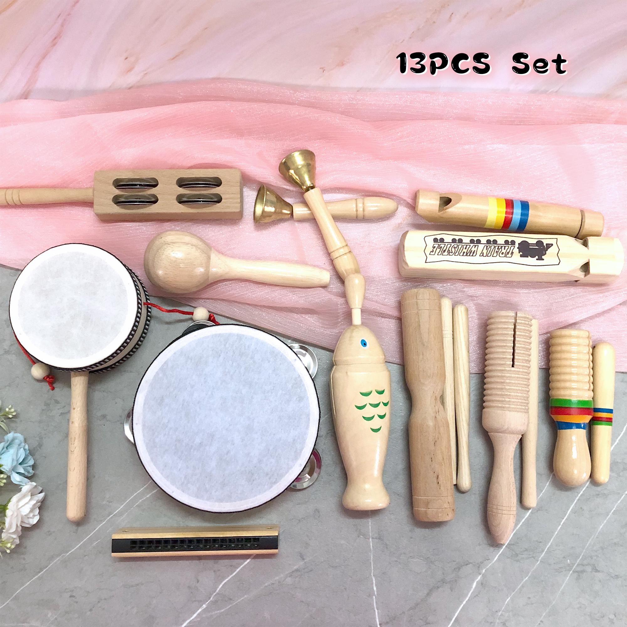 Wooden Musical Instruments Toys,wooden Fish,maraca,melodica,drum-shaped ...