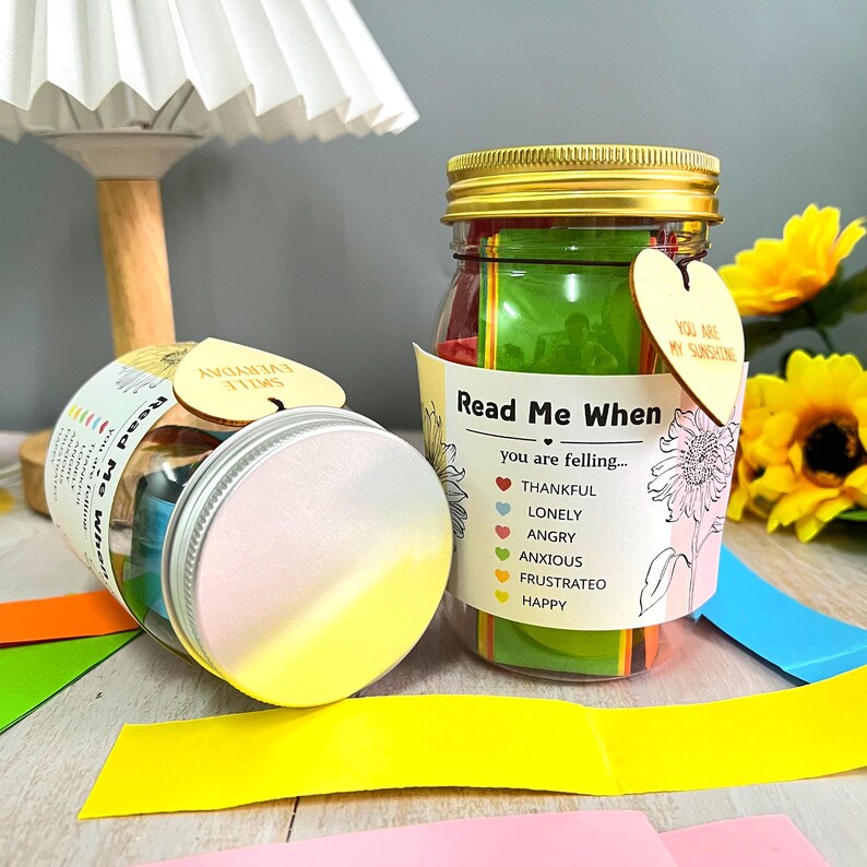 Printable Paper Message Emotional Jar-long-distance Love Gift,printable ...