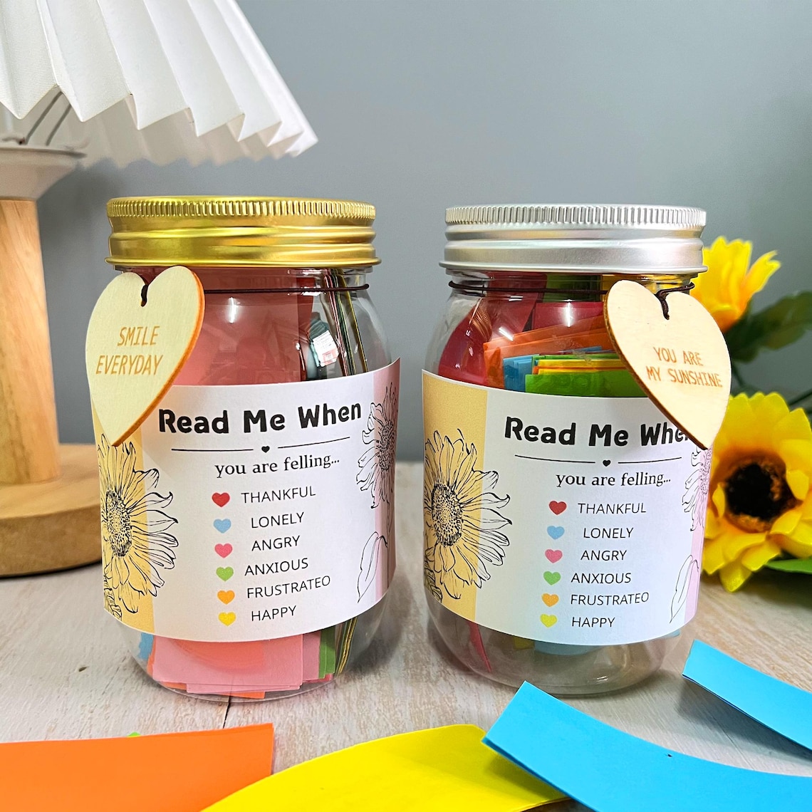 Printable Paper Message Emotional Jar-long-distance Love Gift,printable ...