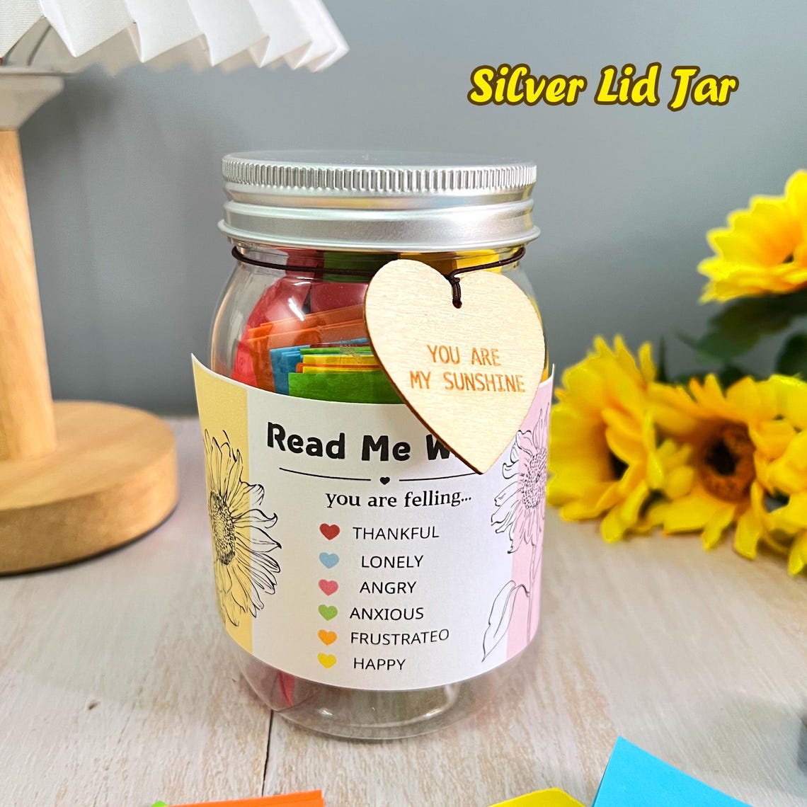 Printable Paper Message Emotional Jar-long-distance Love Gift,printable ...