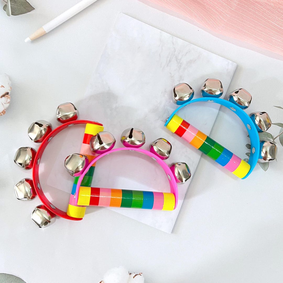 Colorful Musical Instruments Toys,handbell,half Circle Bell,wooden Bell ...