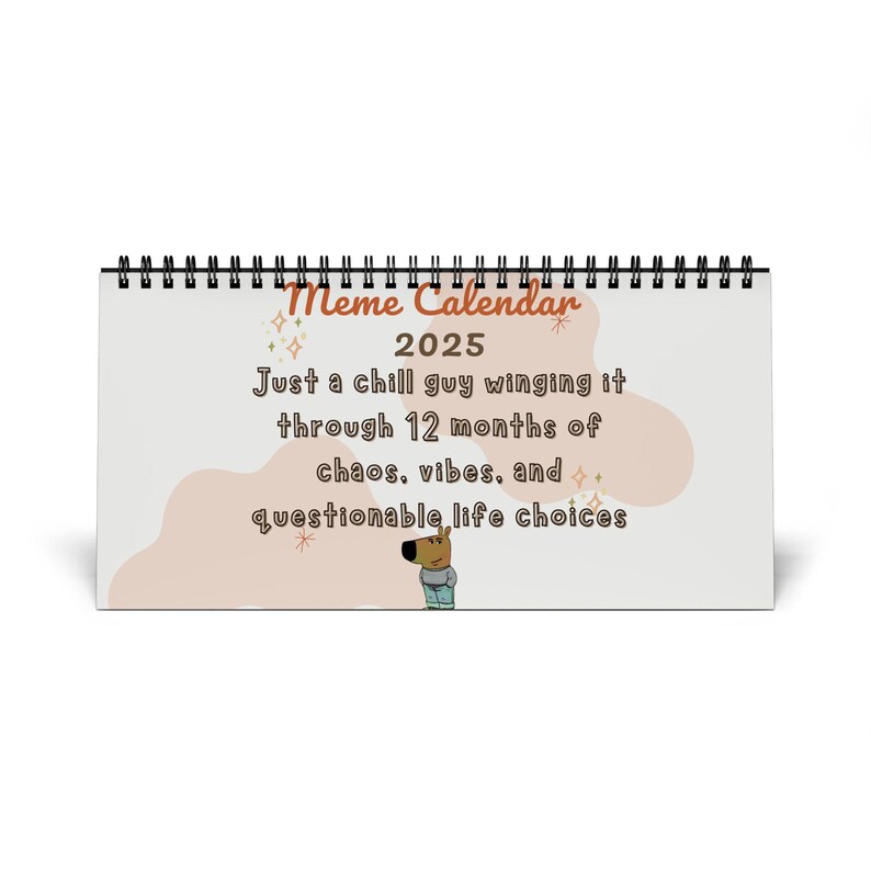 Chill Guy Funny Desk Calendar 2025 With Monthly Humor Quirky Quotes ...