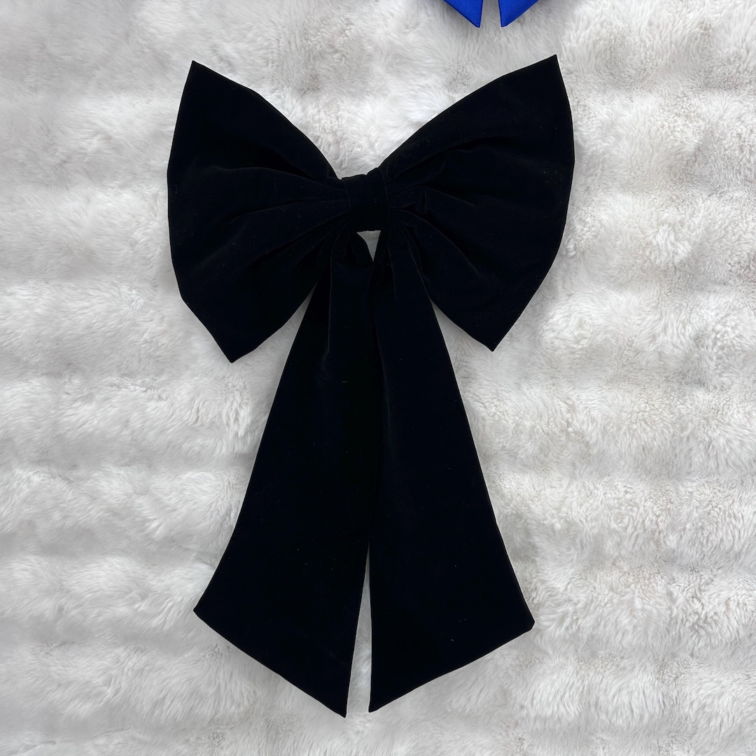 Gothic Black Bow,burgundy Velvet Bow, Christmas Decor, Detachable Large ...