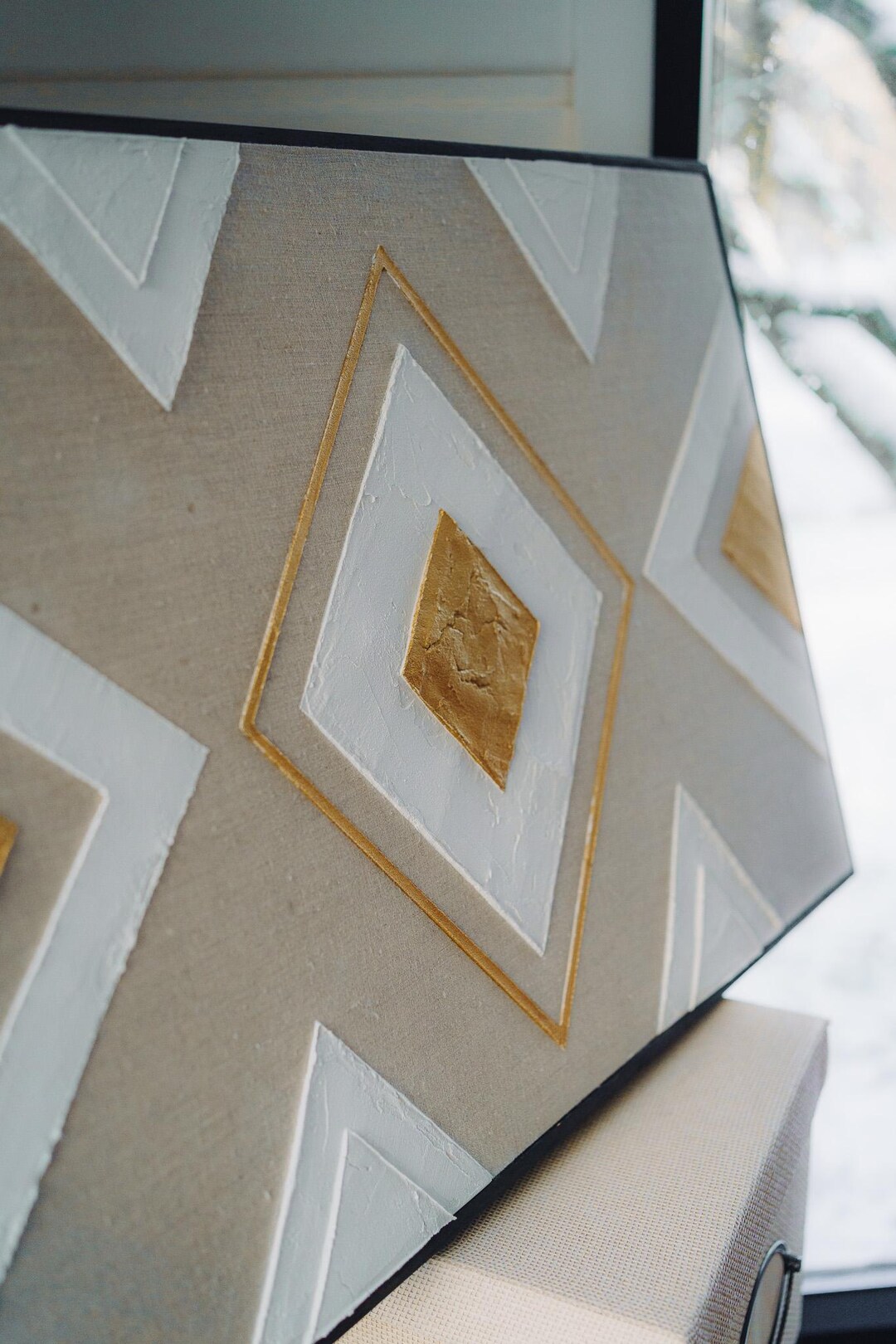 Gold Rush - Structure Art Im Schattenfugenrahmen - Etsy