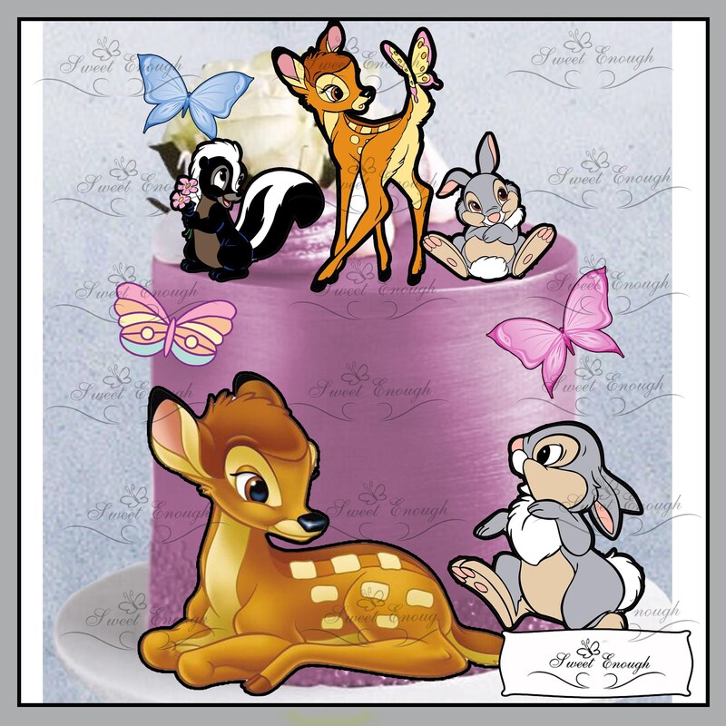 Bambi Cupcake Cake Topper - Etsy