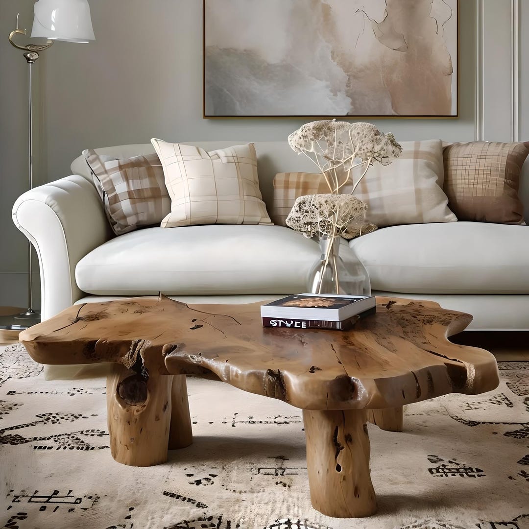 Handcrafted Coffee Table Modern Driftwood Coffee Table Reclaimed Wood ...