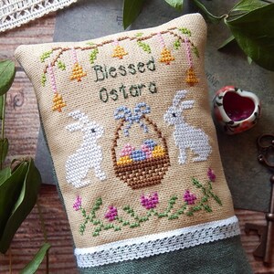 Ostara Cross Stitch Pattern: Wicca Pagan Sabbat Spring Design (PDF ...