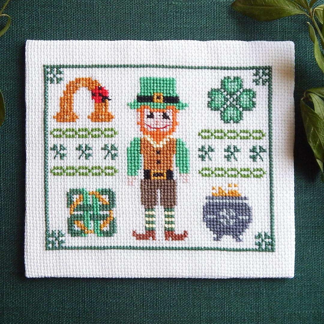Lucky Charms Cross Stitch Pattern for St. Patrick's Day - Leprechaun ...