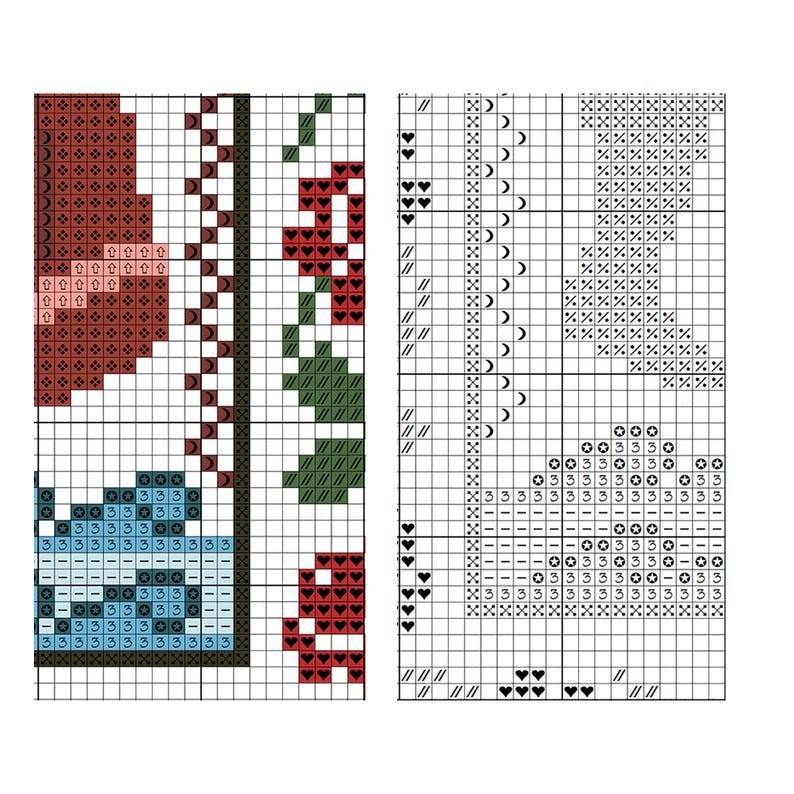 Wild Rose Ballad Cross Stitch Pattern: Romantic Folk Sampler (PDF ...
