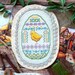 Set of Two Easter Cross Stitch Patterns Bunny and Chicken Easter Eggs ...