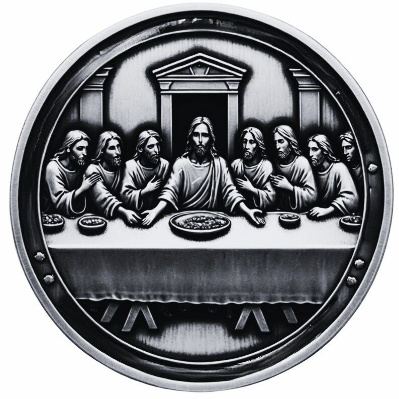 The Last Supper 3D Relief STL File | Embossing | Depth, Height Map ...