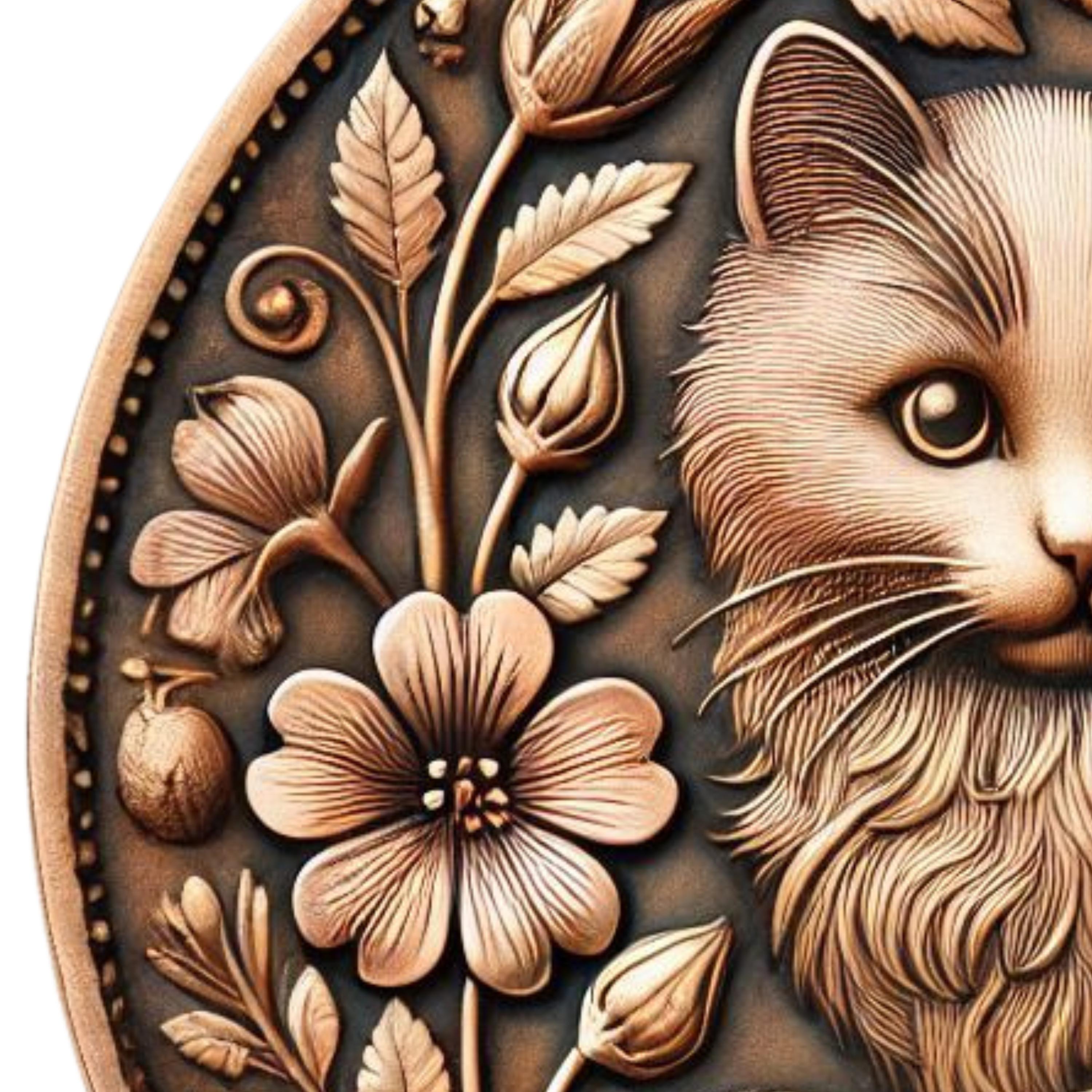 Cat 3D Illusion | Depth Map| Laserburn PNG | Laser Ready Engrave ...