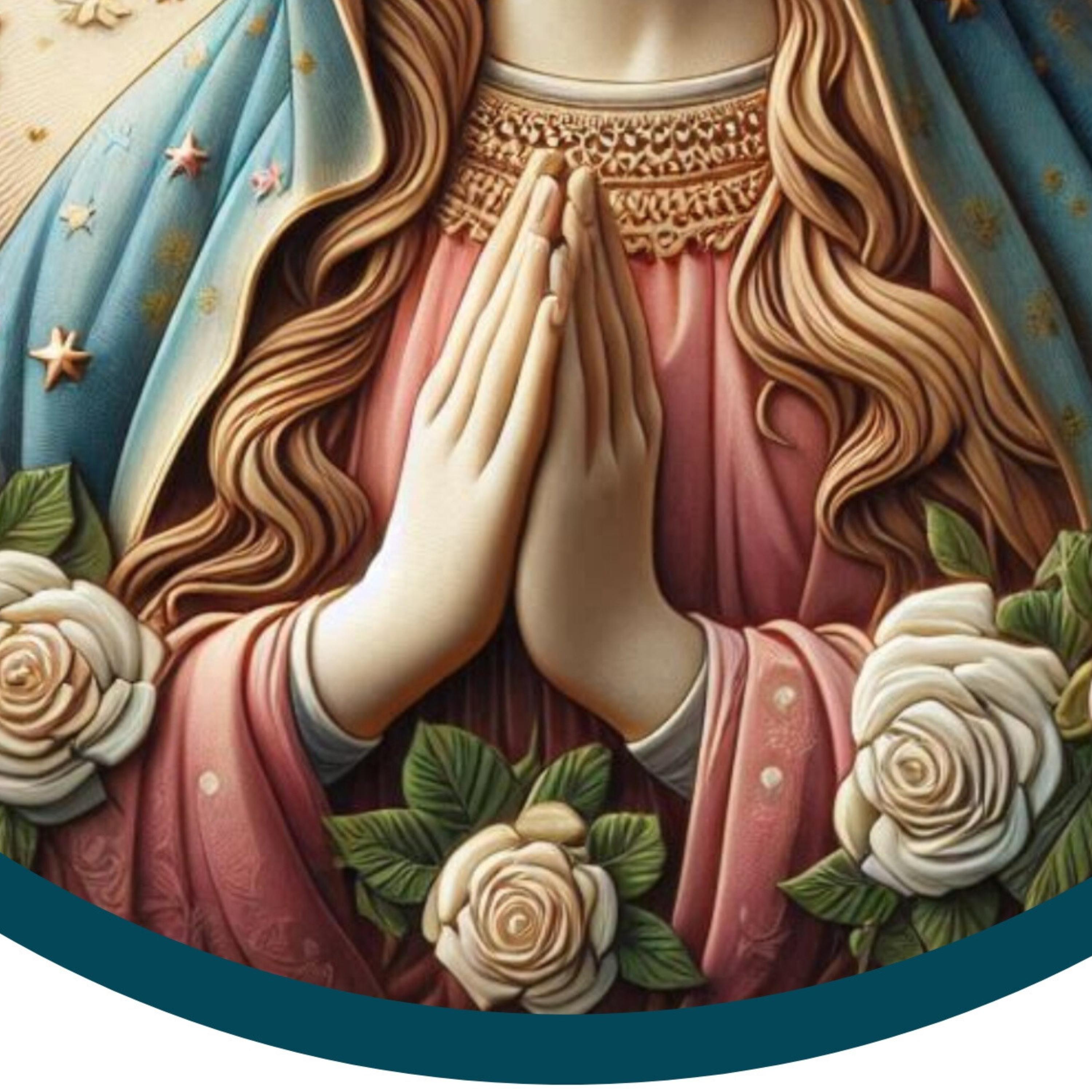 Virgin Mary STL File | Coin Depth, High Relief | Laser Embossing ...