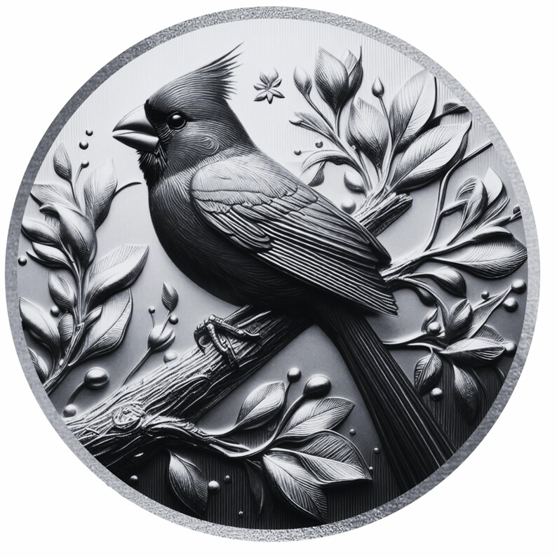 Cardinal 3D Relief STL File | Embossing | Depth, Height Map | Resin ...