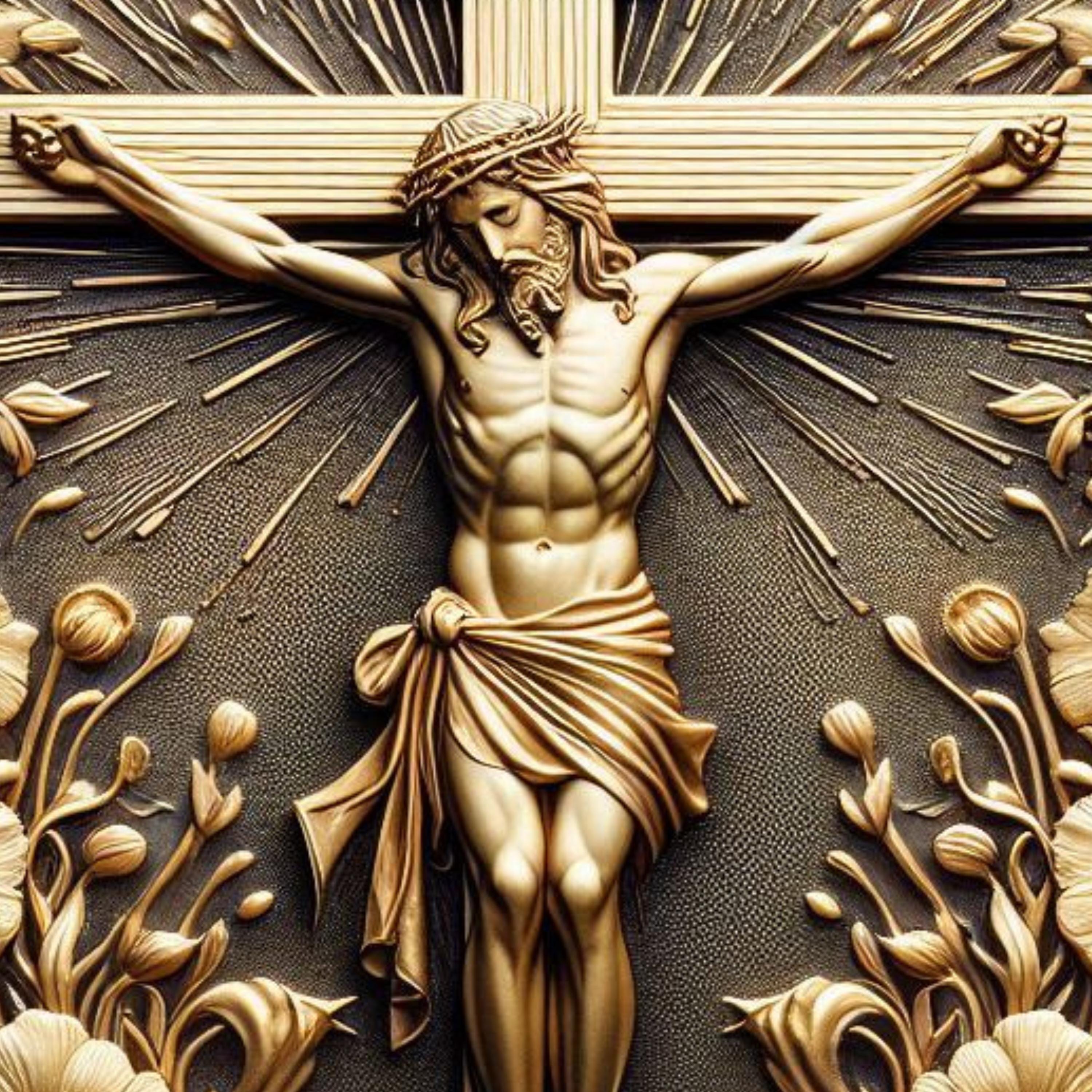 Crucifix Jesus 3D Stl File, Coin Depth Map (png, Svg, Pdf) - Etsy
