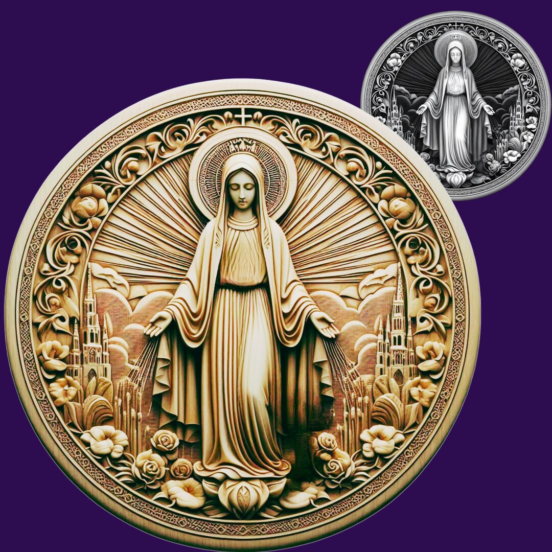 3D Laser File | Depth Map | PNG | Depth Engraving | Brass Coin | High ...