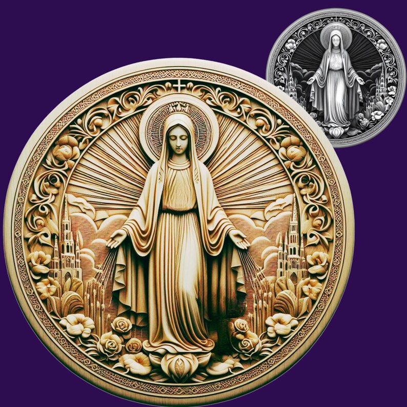 3D Laser File | Depth Map | PNG | Depth Engraving | Brass Coin | High ...