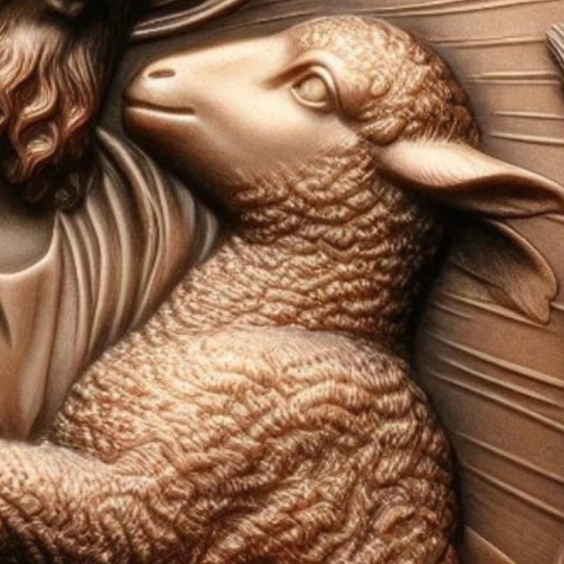 Jesus and the Lamb | 3D Laser |depth Map | PNG | Depth Engraving ...
