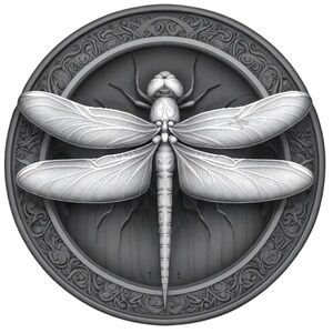 Dragonfly 3D 3D Relief STL File | Embossing | Depth, Height Map | Resin ...