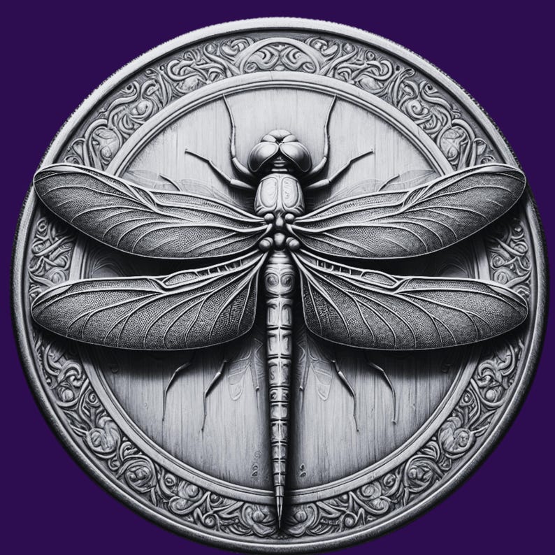 Dragonfly 3D 3D Relief STL File | Embossing | Depth, Height Map | Resin ...