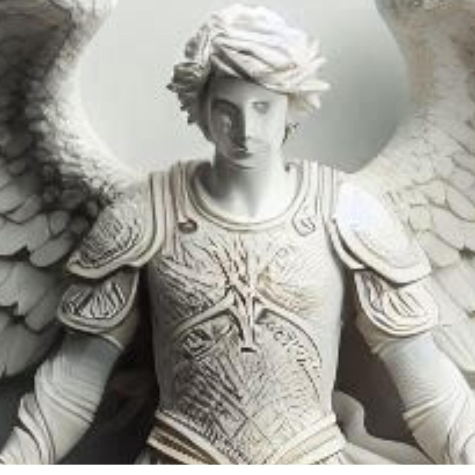 Archangel Michael Coin Depth Map | 3D Laser Engrave | Xtool | Lightburn ...