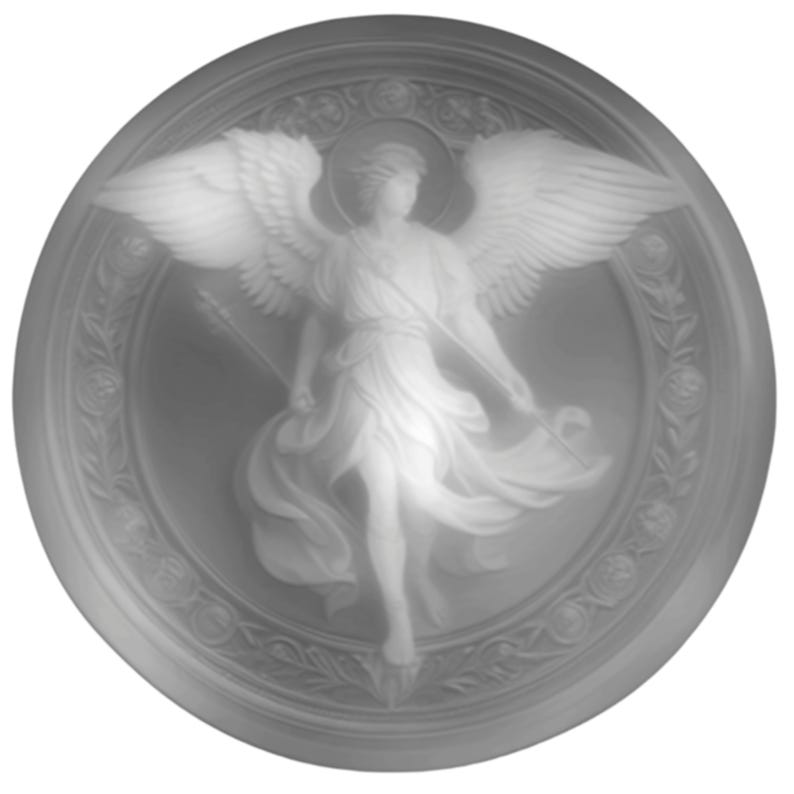 Laser File 3D Laser Depth Map PNG File Depth Engraving Brass Coin High ...