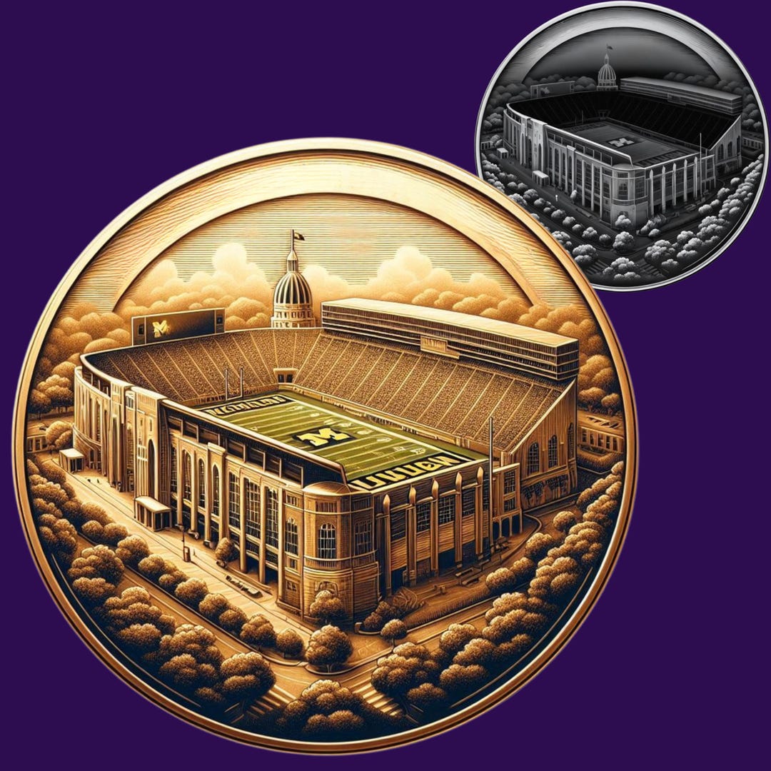 Michigan Stadium Laser Cut File: 3D Depth Map (PNG, SVG, PDF) - Etsy