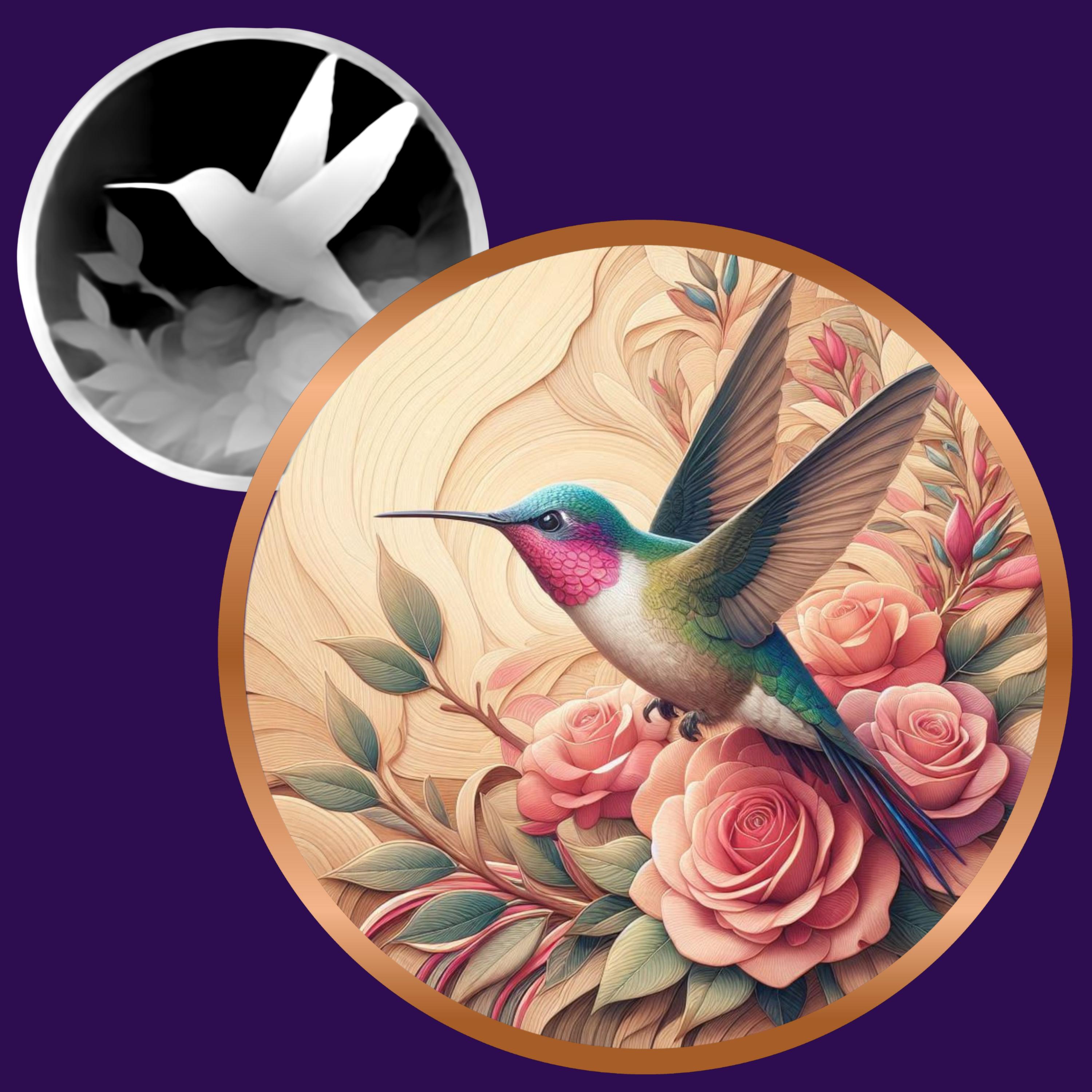 Hummingbird 3D Laser Engraving File| Depth Map | Height Map |xtool ...