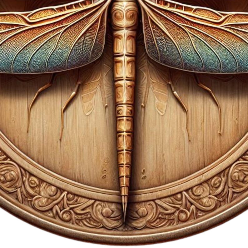 Dragonfly 3D 3D Relief STL File | Embossing | Depth, Height Map | Resin ...
