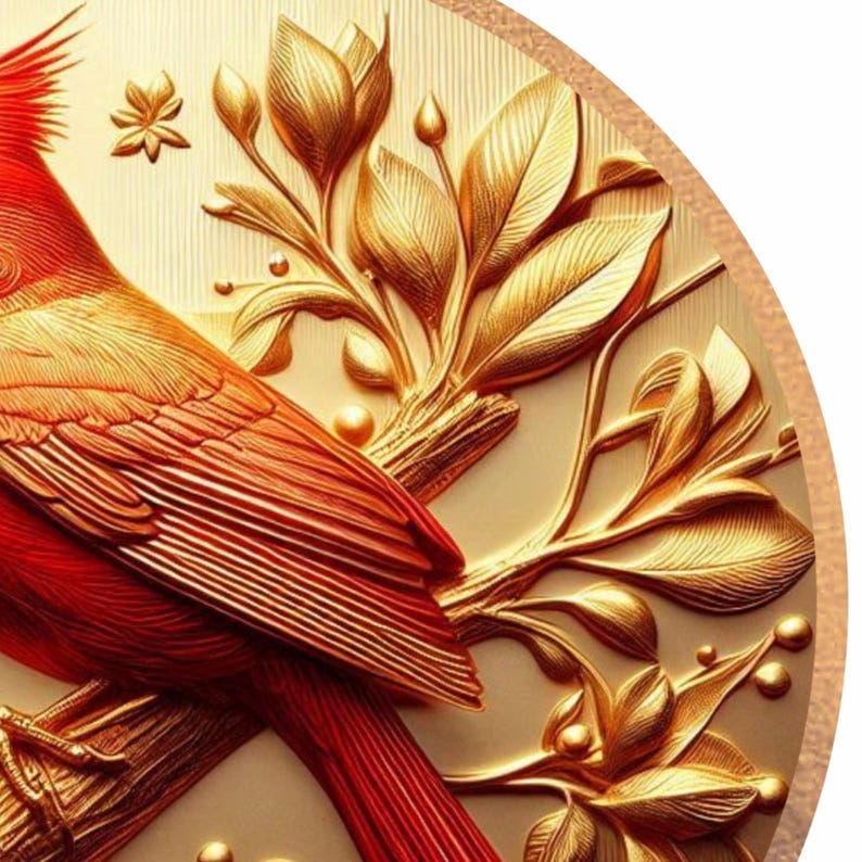 Cardinal 3D Relief STL File | Embossing | Depth, Height Map | Resin ...