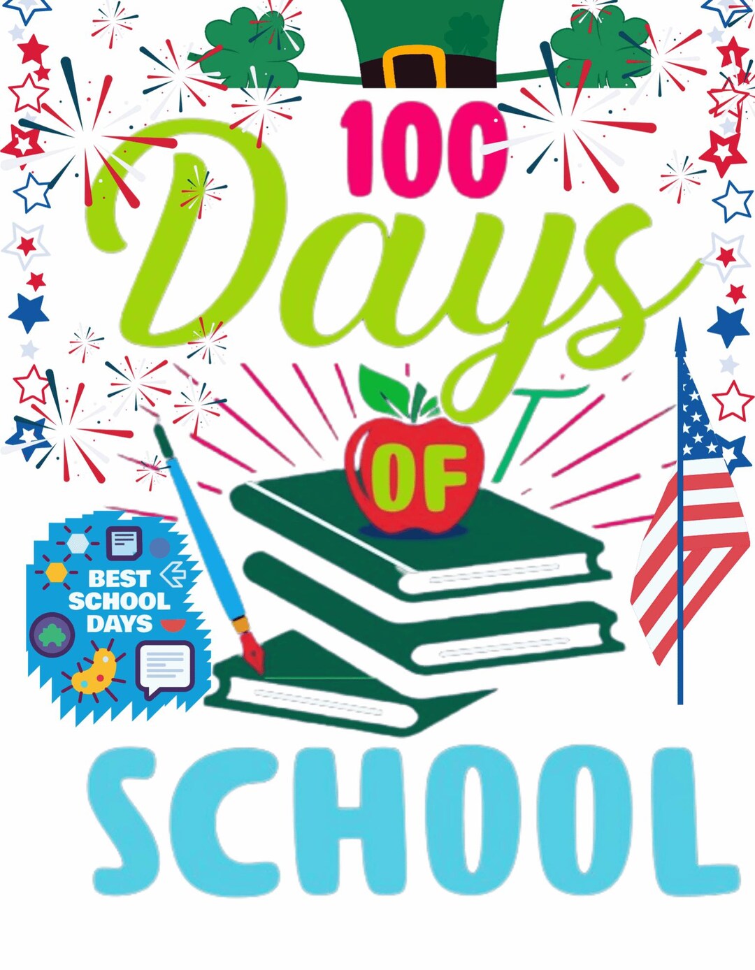 Mission 100 Days Complete Png, Military 100 Days of School Png, Happy ...