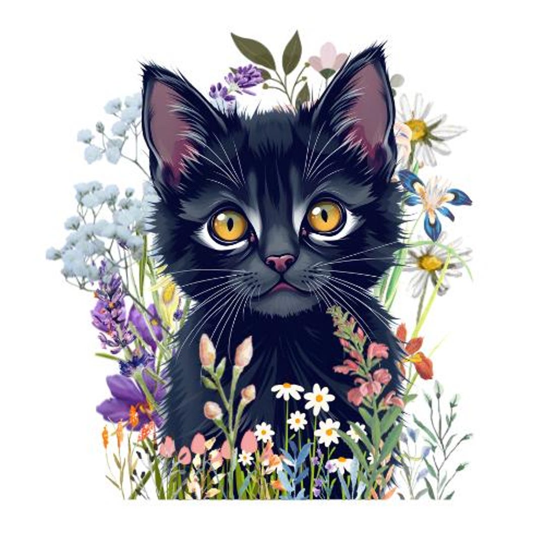 Flower Cat Shirt / Lovely Cat Shirt / Pink Cat Shirt / Cat Lover Shirt ...