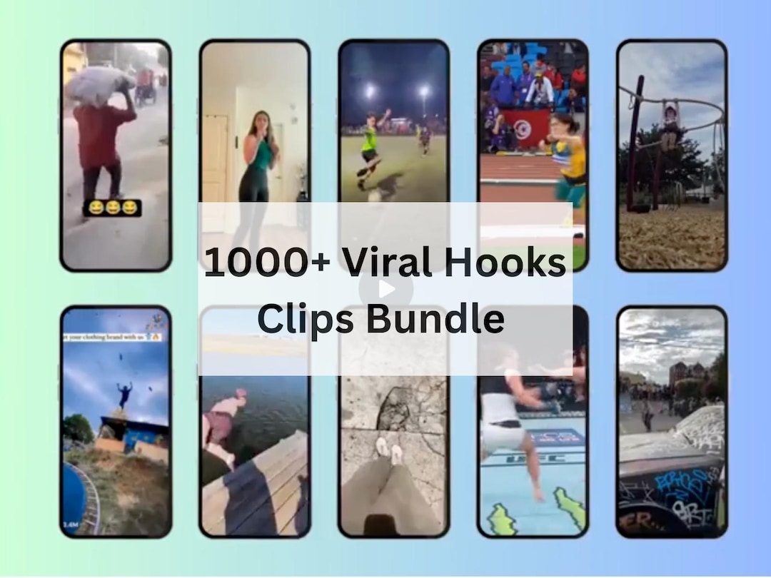 1000+ Viral Hooks Clips Bundle MP4 Download | Trending Reels ...