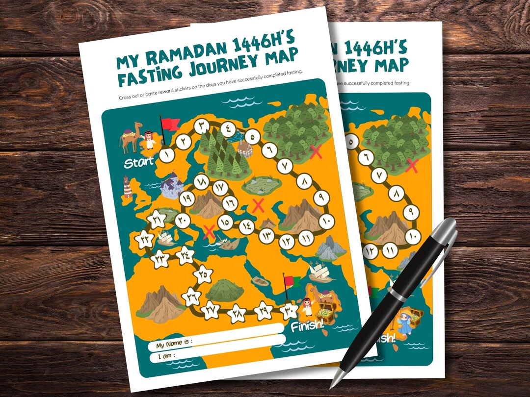 Kids Ramadan Fasting Tracker, Ramadan Planner, Ramadan Tracker Kids ...